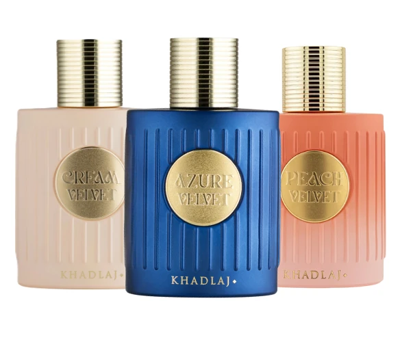 Decant/Sample Khadlaj Pack (Cream Velvet, Azure Velvet & Peach Velvet ...
