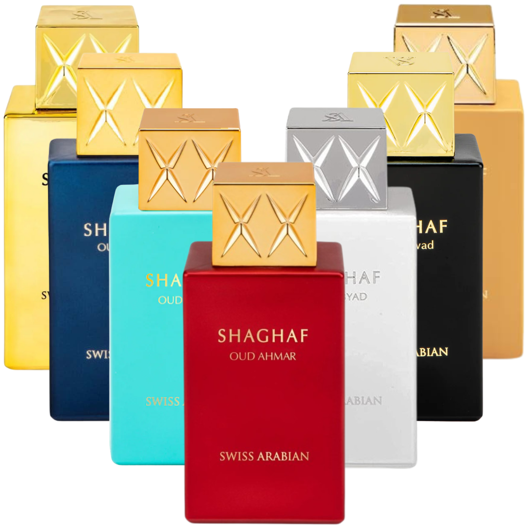 Decant/Sample All Swiss Arabian Shaghaf Pack Vanilla Toffee, Oud Ahmar ...
