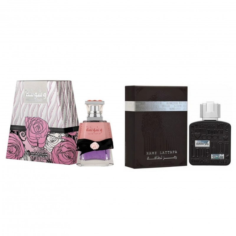 Lattafa Ramz Silver and Lattafa Washwashah Combo Pack EDP 30ml x2